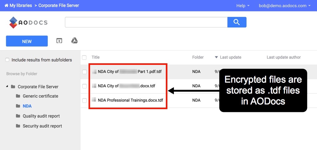 AODocs - Virtru user guide – AODocs Knowledge Base