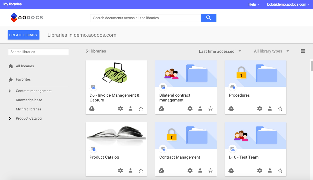 Switch between the AODocs interface and Google Drive – AODocs Knowledge Base