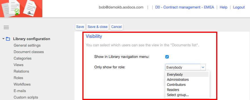 Configure views in your library – AODocs Knowledge Base