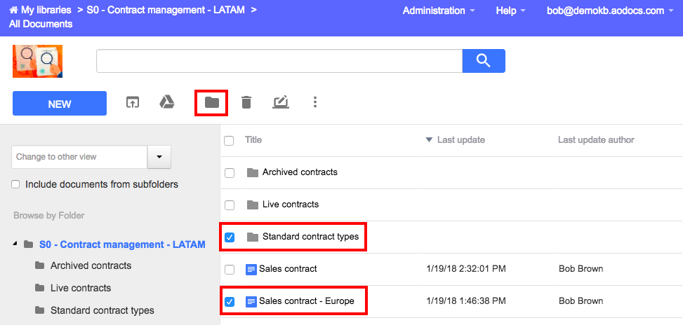 Move Documents Or Folders To A Different Folder Aodocs Knowledge Base