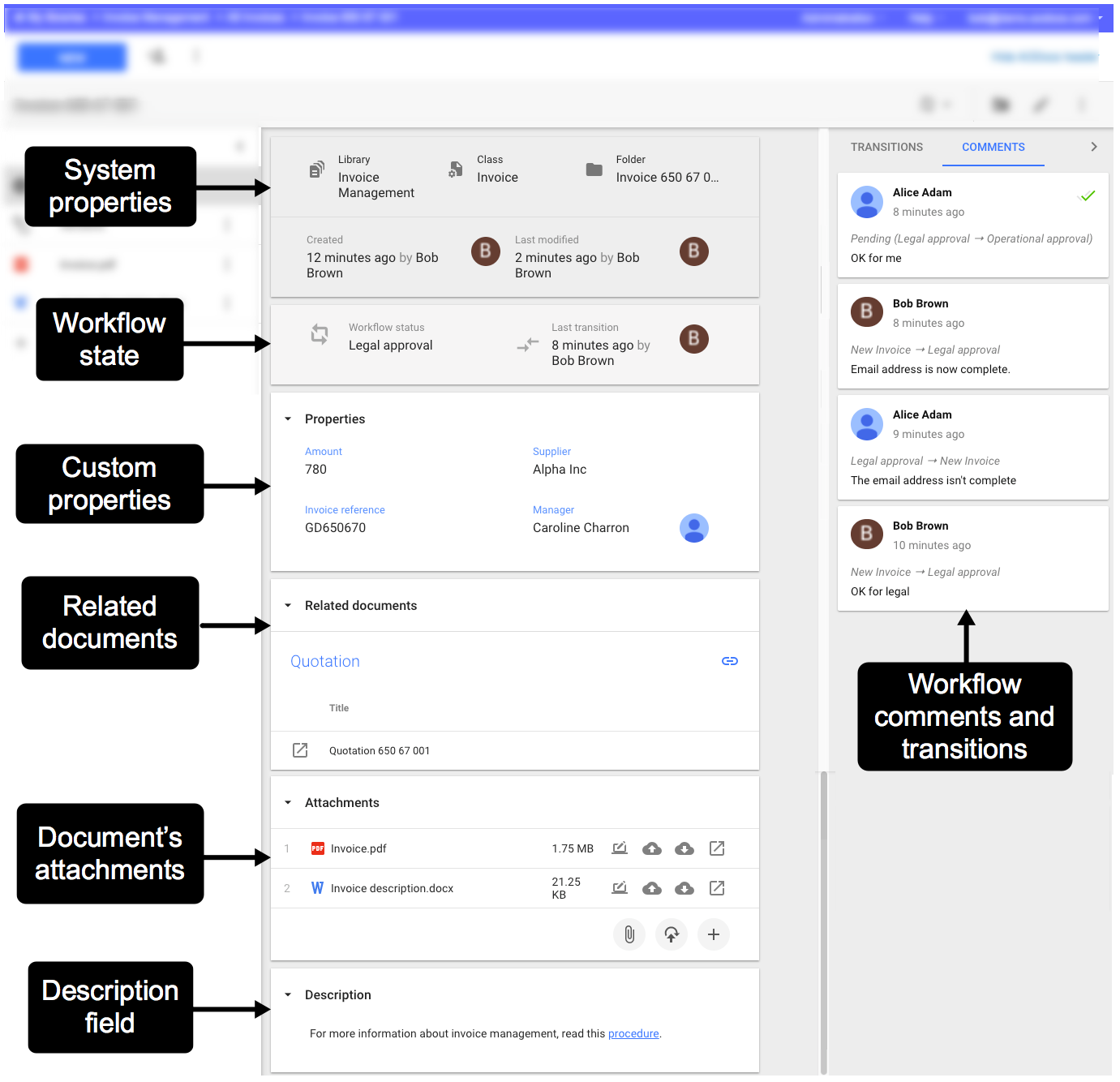 Understand the AODocs document interface – AODocs Knowledge Base